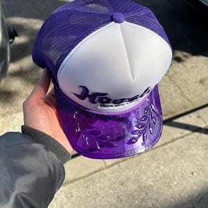 Hoosier Racing Tire Trucker Hat Purple Transparent Oak Leaf Visor - Etsy
