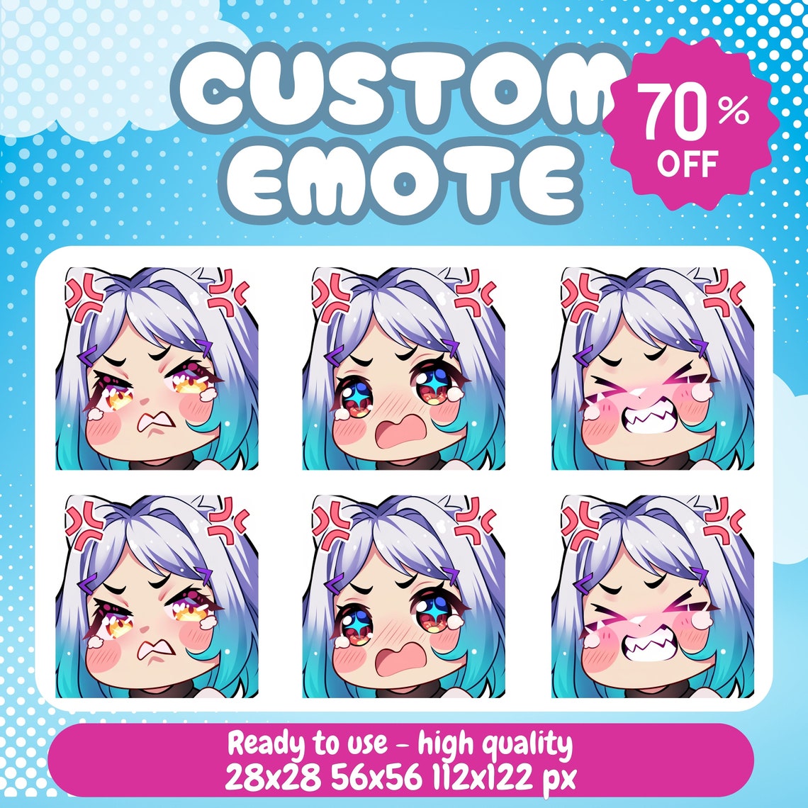 CUSTOM EMOTES | Animated Emotes | Custom Twitch Emotes | Kick Emotes ...