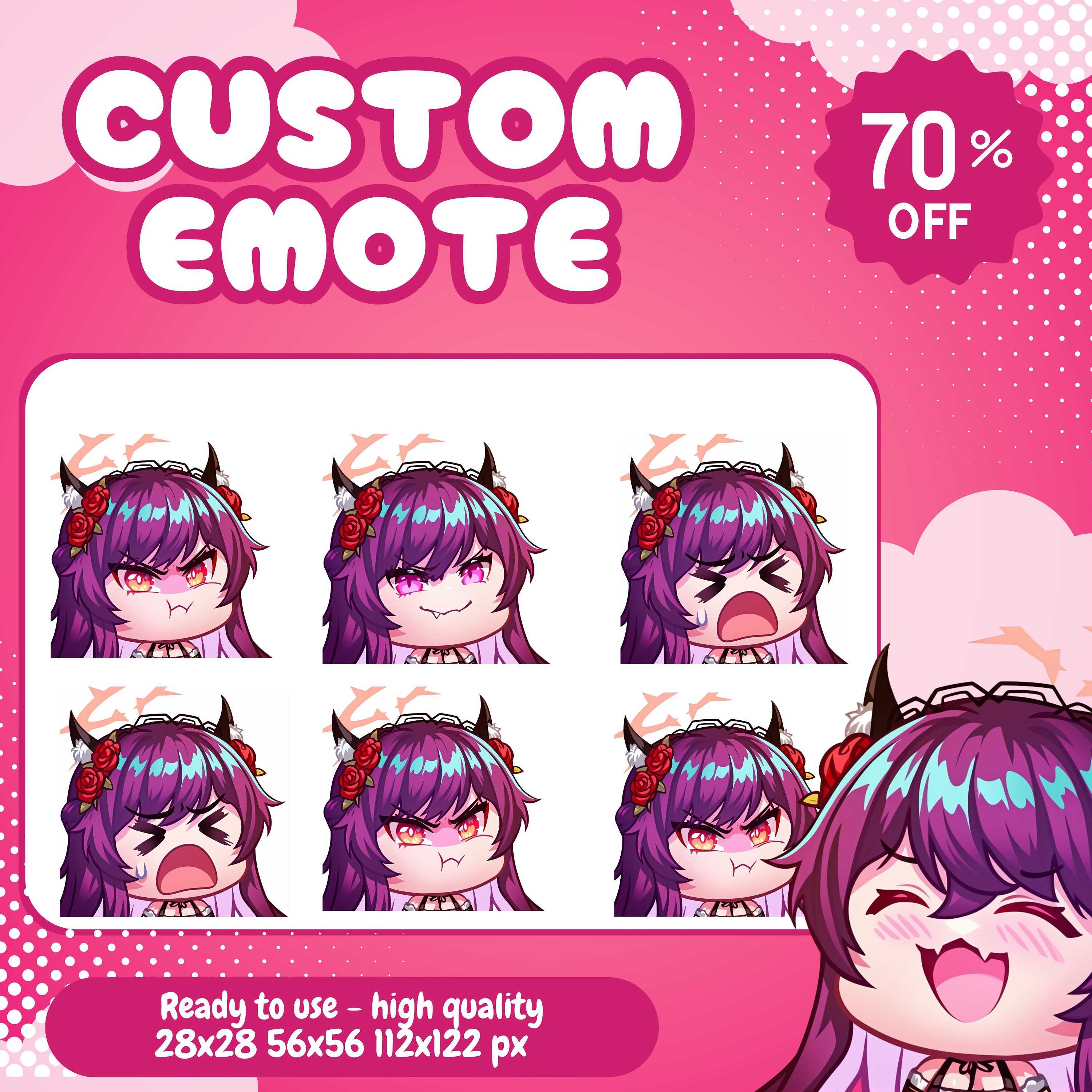 Custom Twitch Emotes Animated Emotes Twitch Emote for Streamer Cute ...