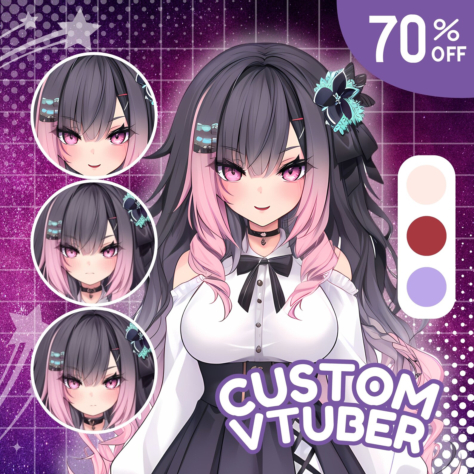 Custom Live2d Vtuber Commission | Vtuber Assets | Live2d Model ...