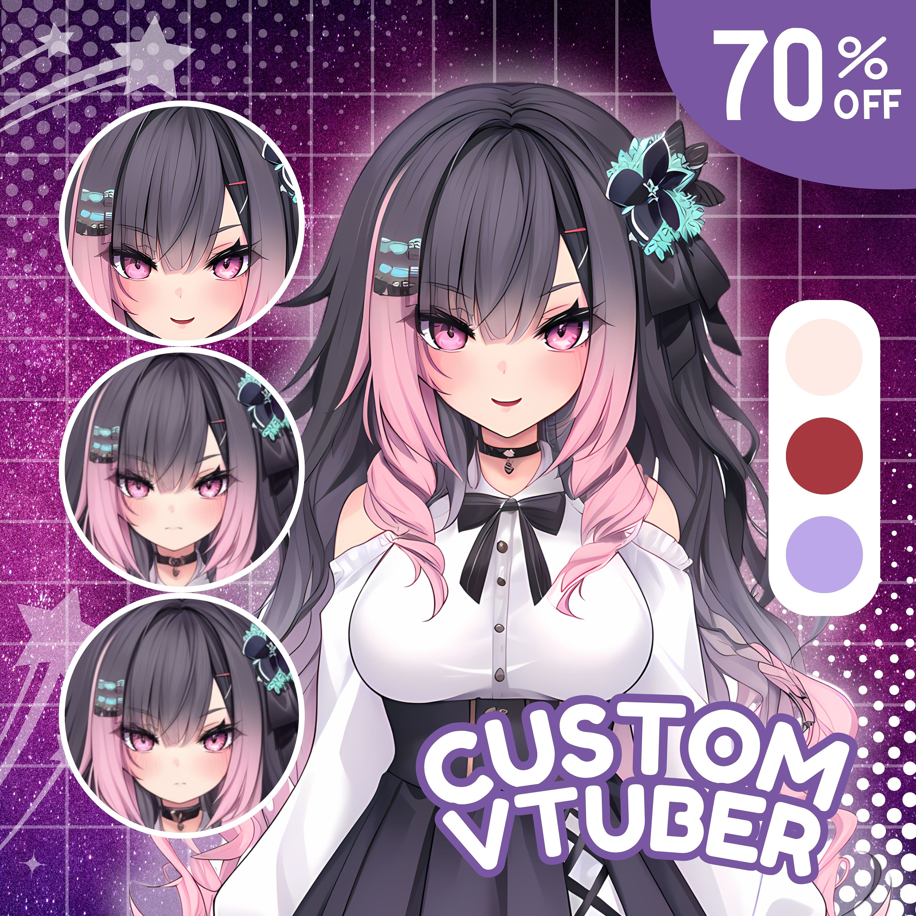 Custom Live2d Vtuber Commission | Vtuber Assets | Live2d Model ...