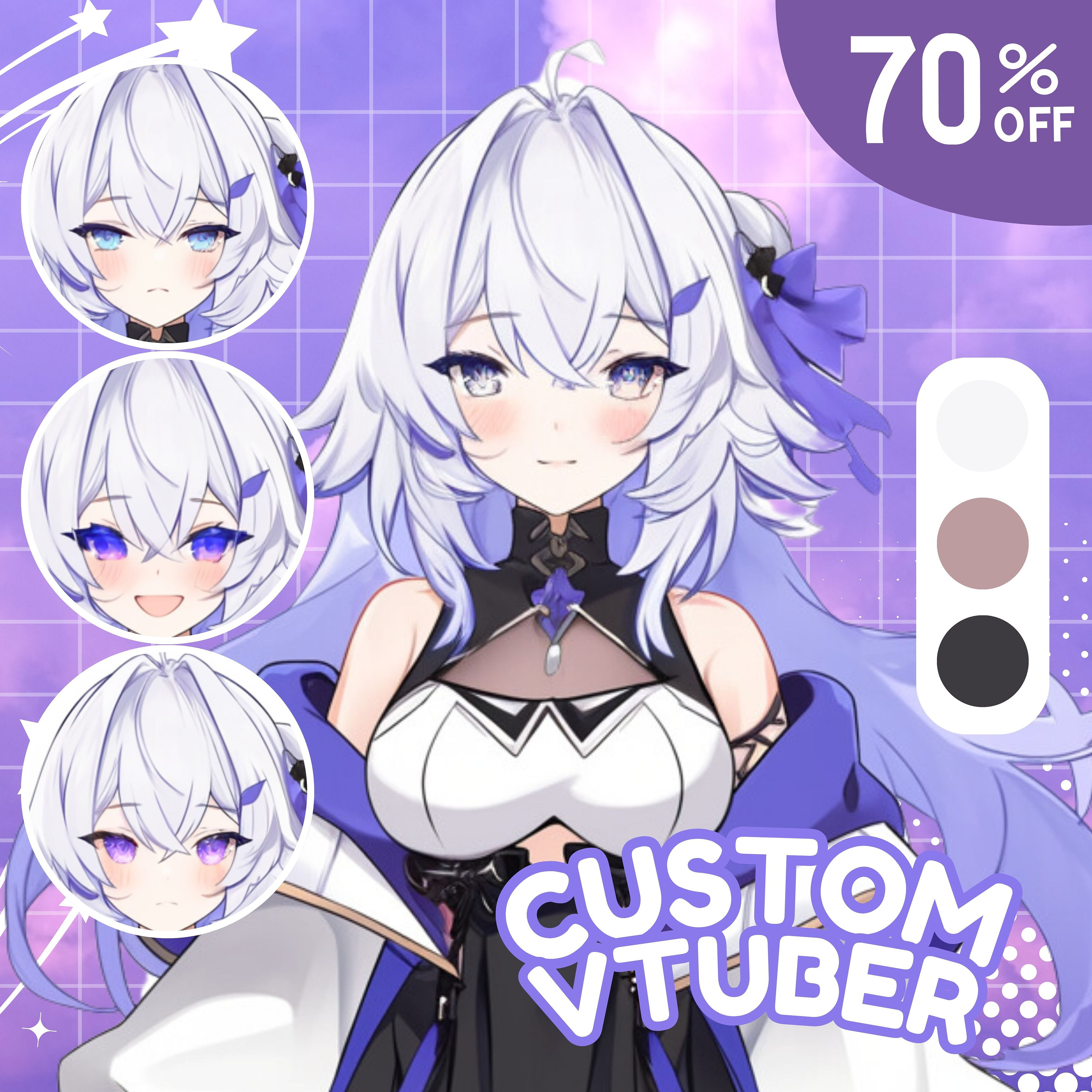 Custom Live2d Vtuber Commission | Vtuber Assets | Live2d Model ...