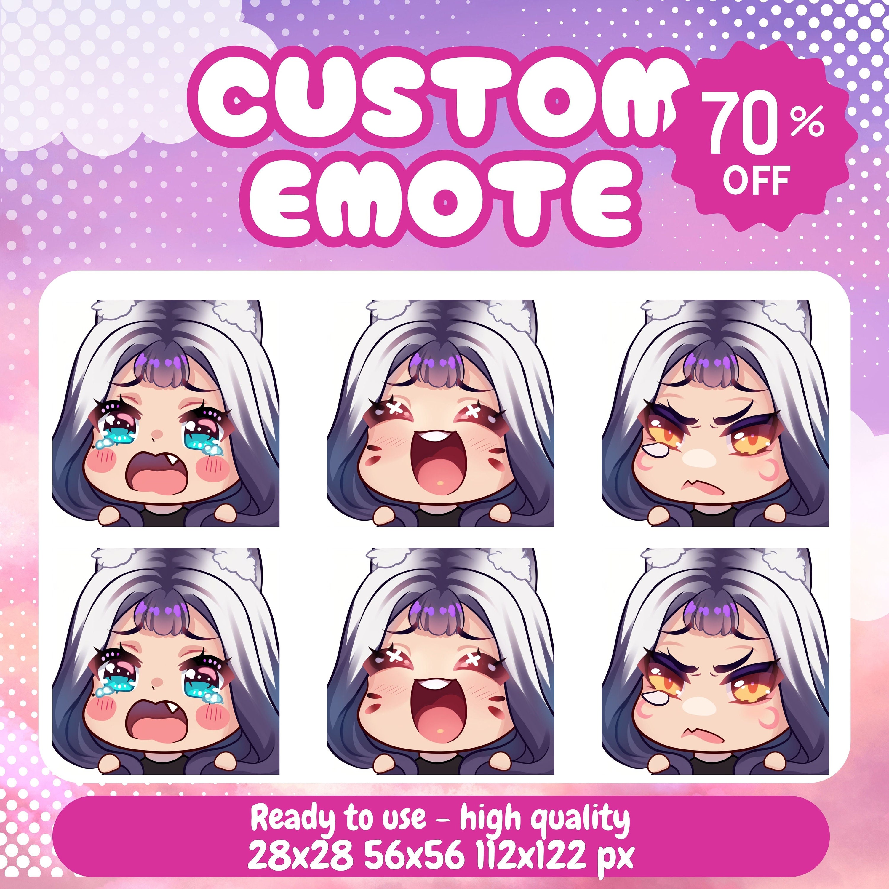 CUSTOM EMOTES | Animated Emotes | Custom Twitch Emotes | Kick Emotes ...