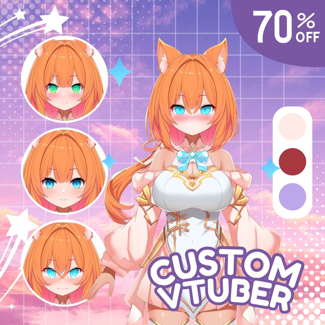 Custom Live2d Vtuber | Model Custom Live2d Vtuber Commission | Vtuber ...