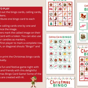 Printable Christmas Bingo, 30 Unique Bingo Cards, Family Christmas ...