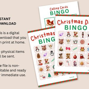 Christmas Dog Bingo, 30 Unique Bingo Cards PDF, Dog Bingo Printable ...