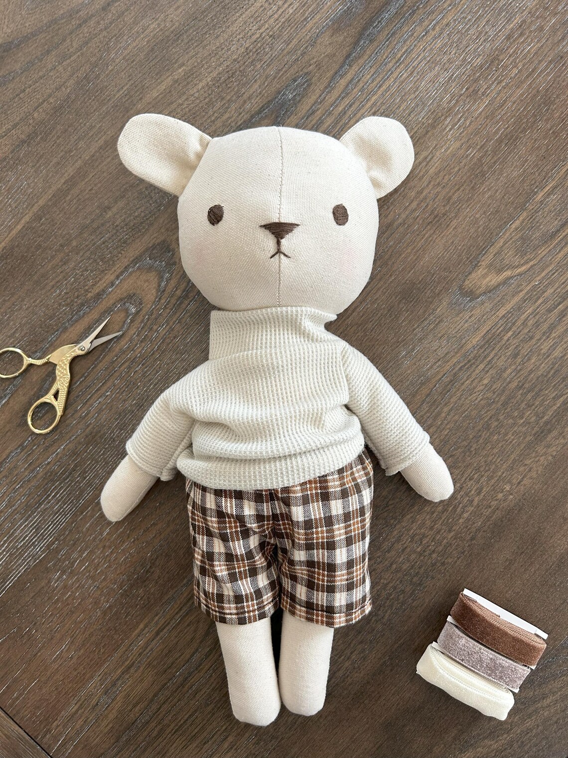 Bear Doll Sewing Pattern Bear Soft Toy Pattern and Tutorial Instant ...