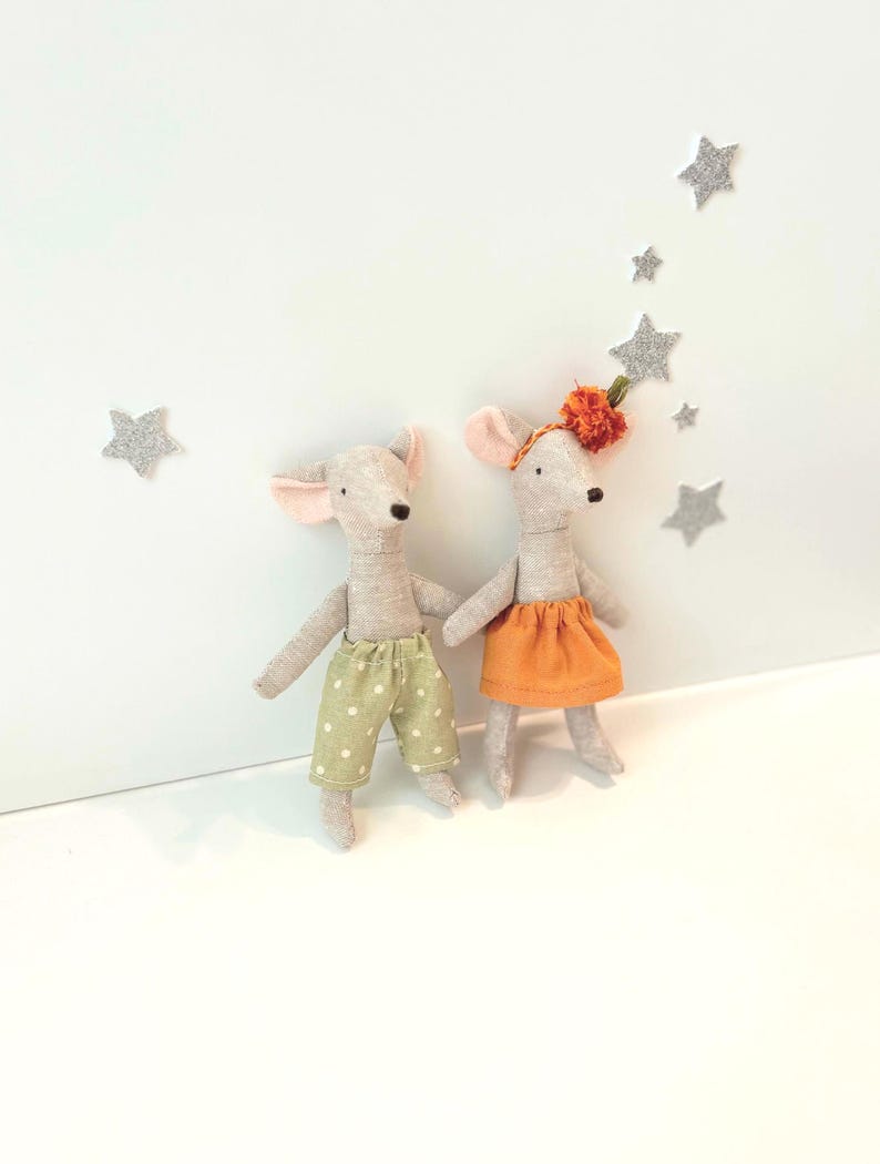 Tiny Mouse Sewing Pattern: 5 Inch Doll With Clothes (PDF Pattern) Step ...