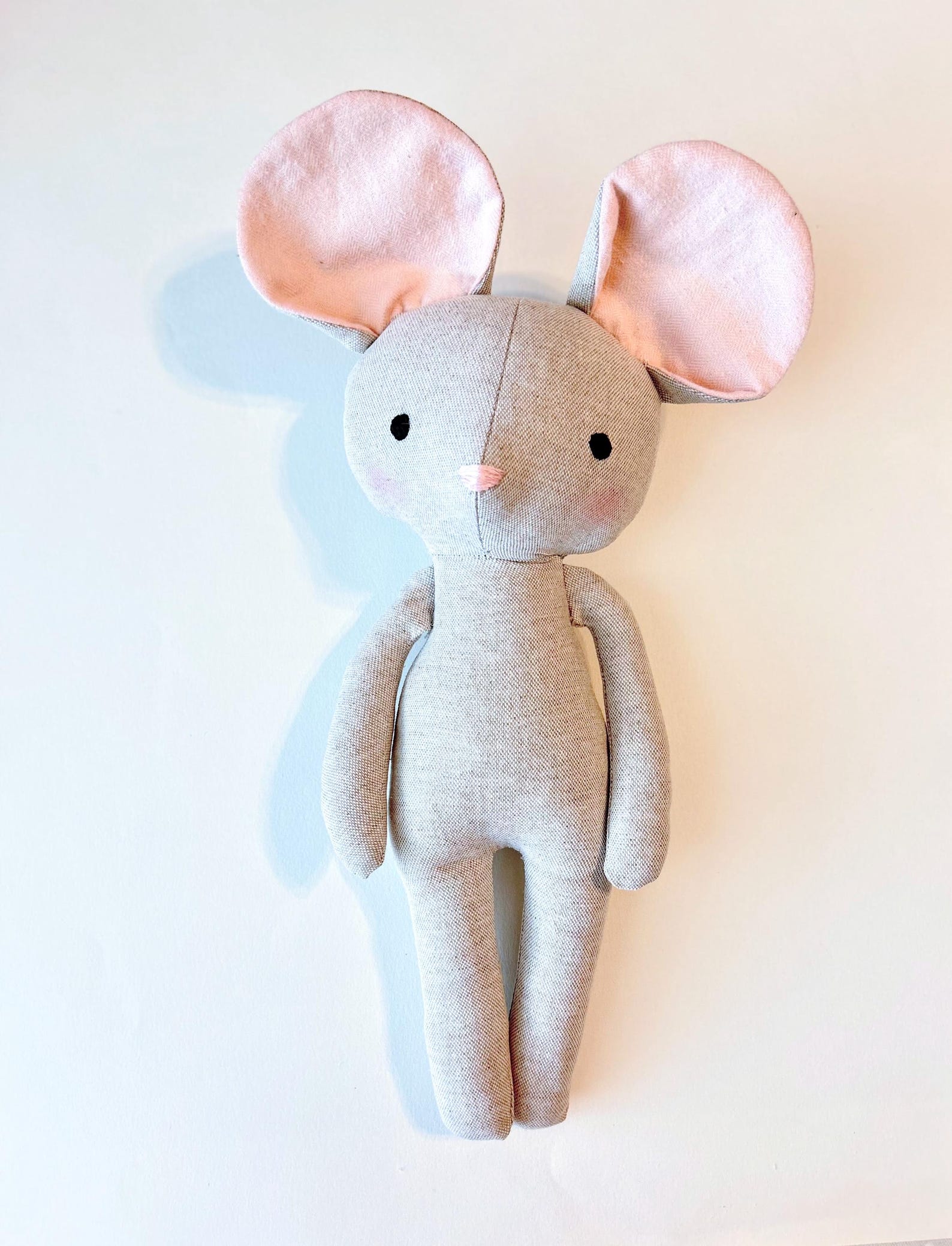 Mouse Doll Sewing Pattern: Cuddly Rag Doll With Dress (PDF Download ...