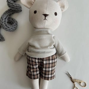 Bear Doll Sewing Pattern Bear Soft Toy Pattern and Tutorial Instant ...
