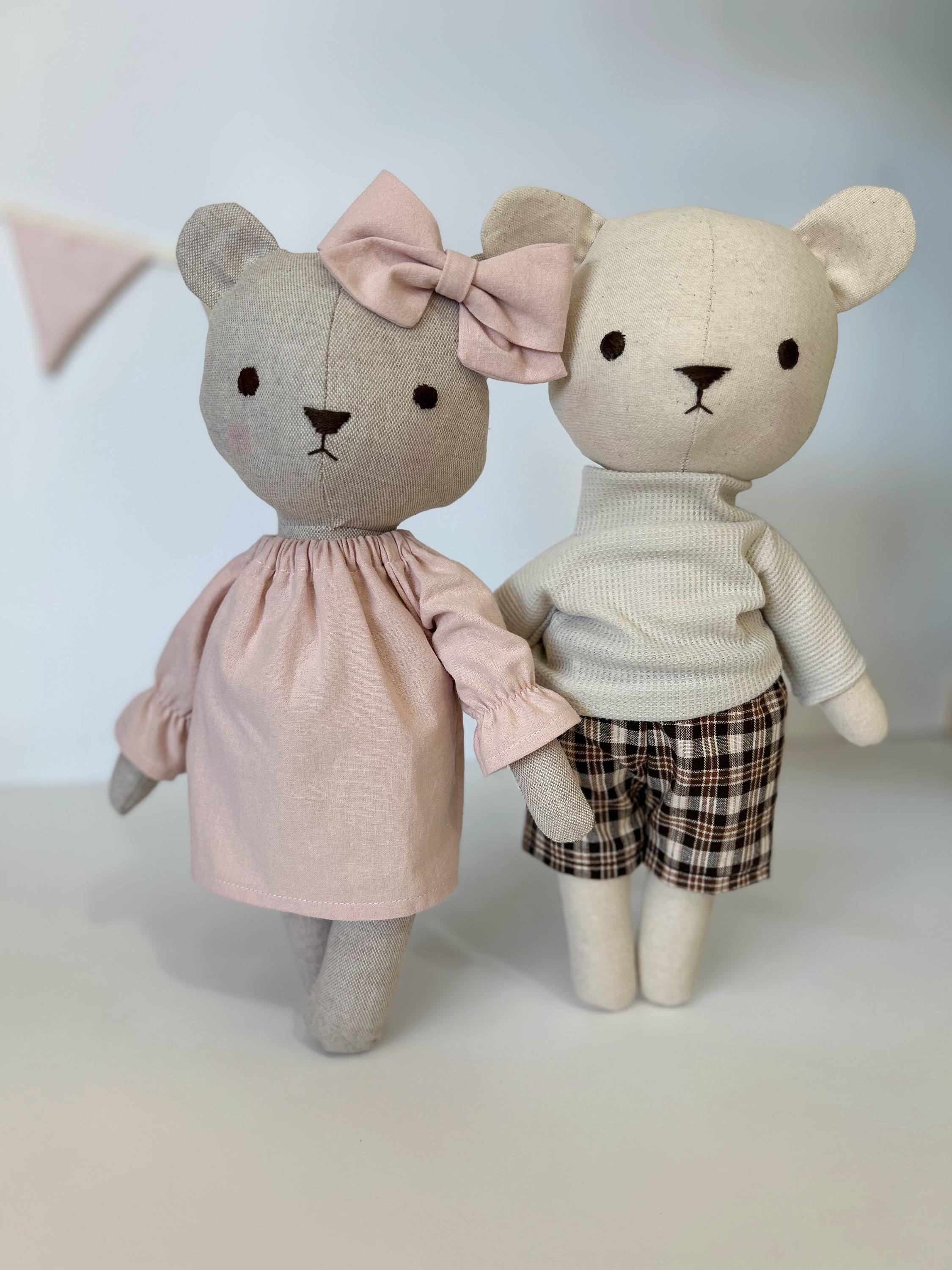 Bear Doll Sewing Pattern Bear Soft Toy Pattern and Tutorial Instant ...