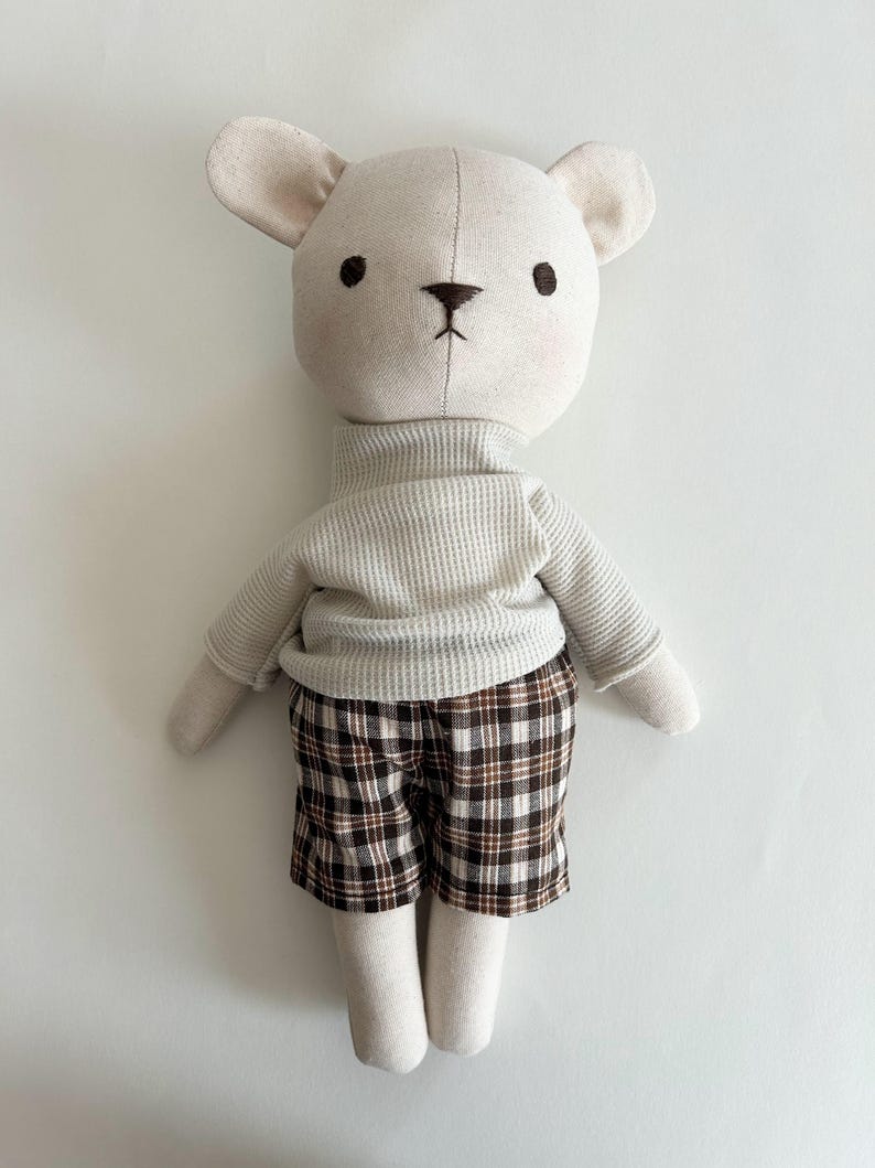 Bear Doll Sewing Pattern Bear Soft Toy Pattern and Tutorial Instant ...