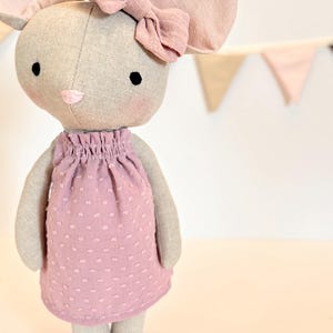 Mouse Doll Sewing Pattern: Cuddly Rag Doll With Dress (PDF Download ...