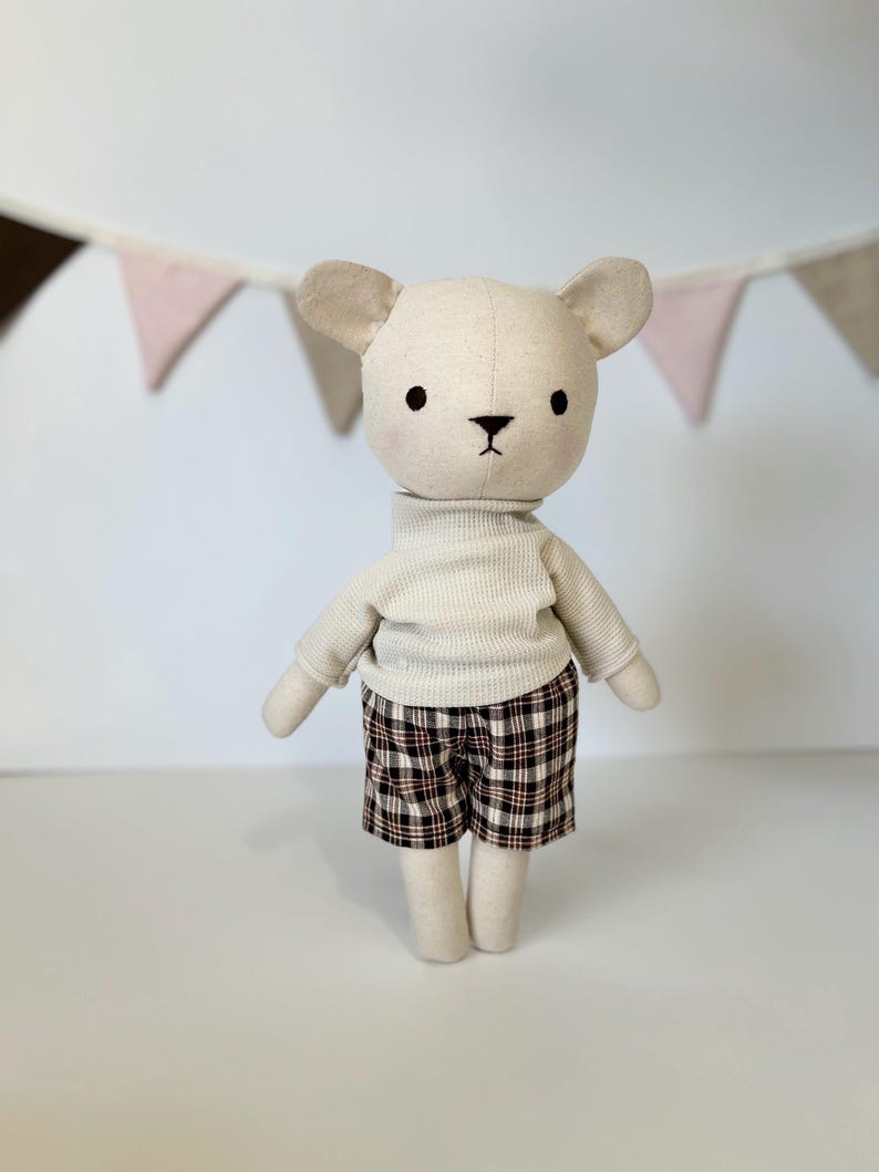Bear Doll Sewing Pattern Bear Soft Toy Pattern and Tutorial Instant ...