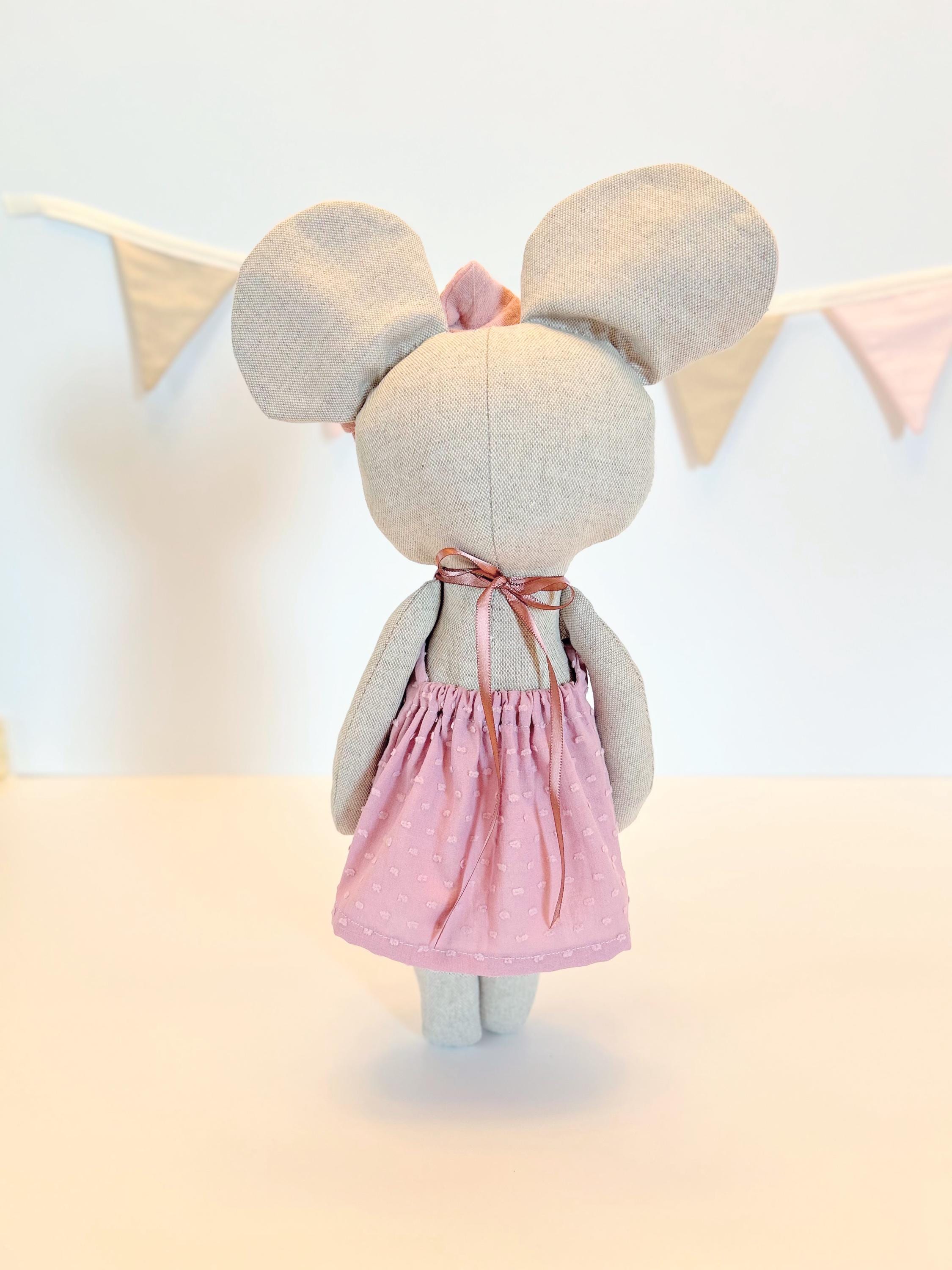 Mouse Doll Sewing Pattern: Cuddly Rag Doll With Dress (PDF Download ...