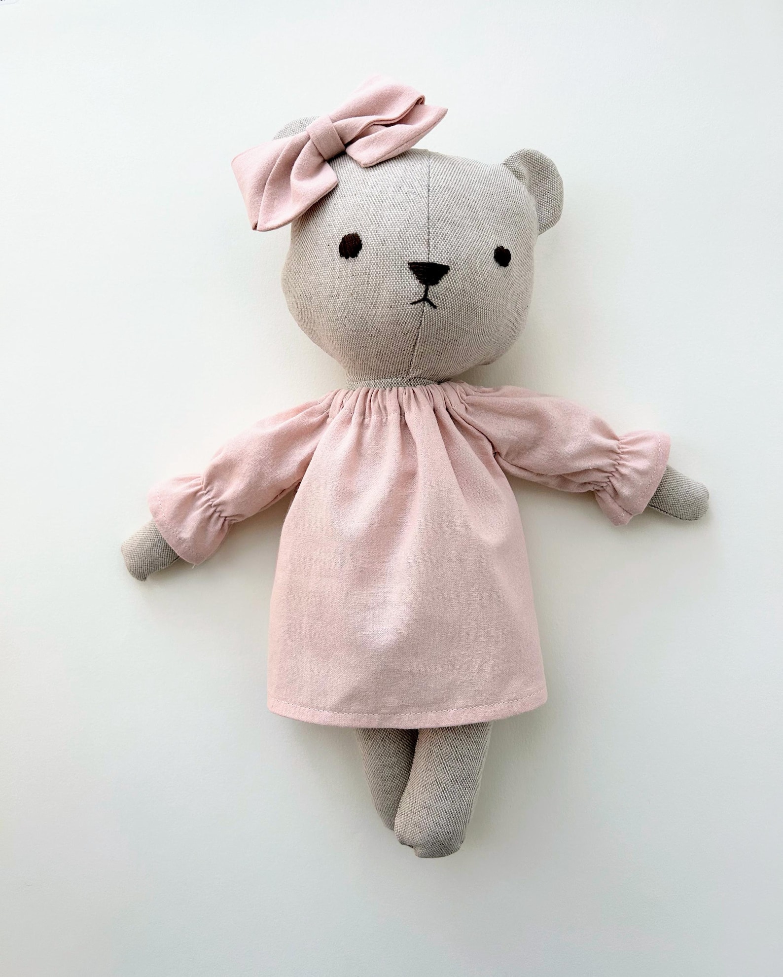 Teddy Bear Sewing Pattern: 14-inch Cloth Doll, Stuffed Animal Toy (PDF ...