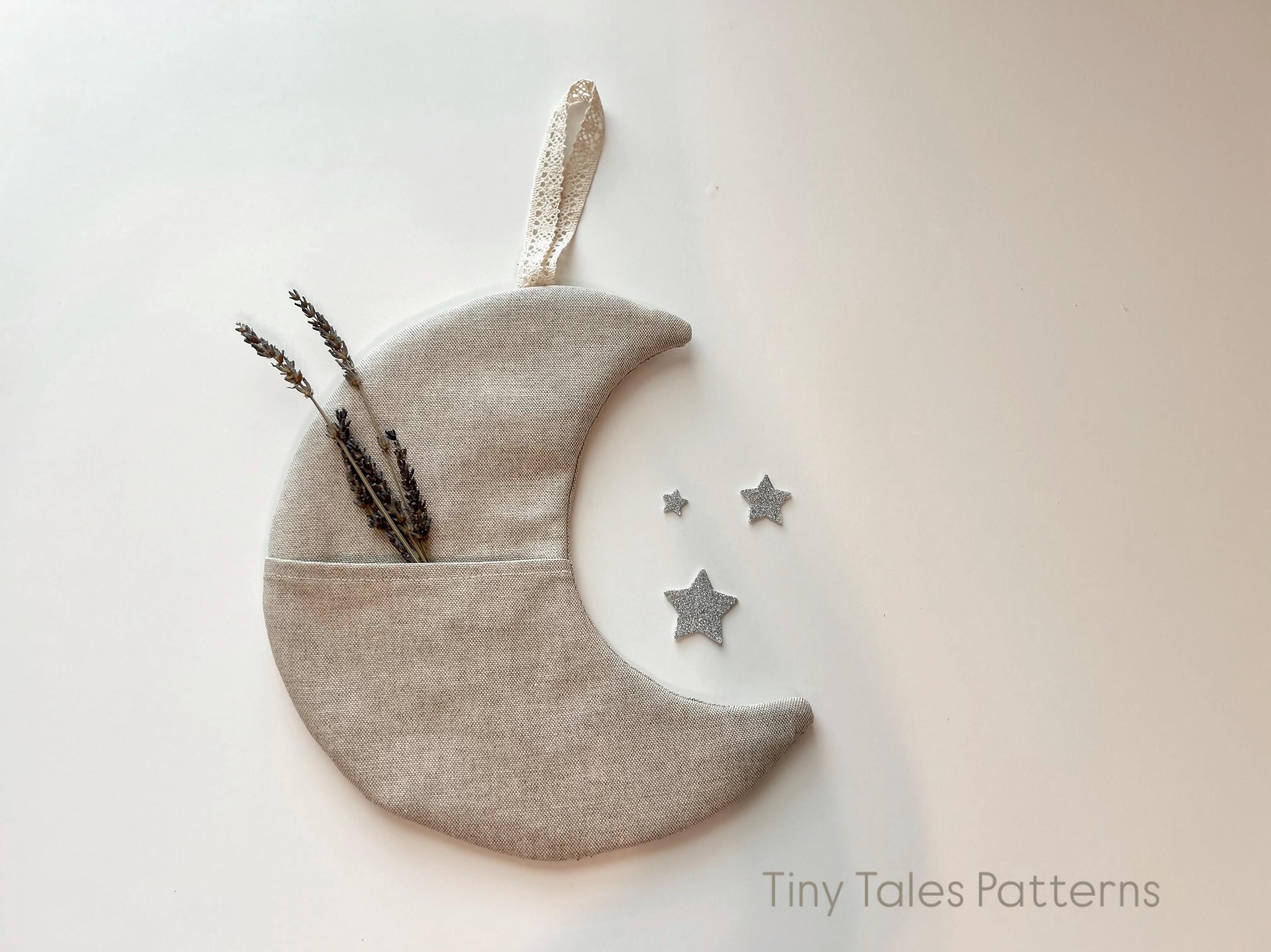 Hanging Moon Pocket Sewing Pattern: Baby Nursery Wall Decor (PDF ...