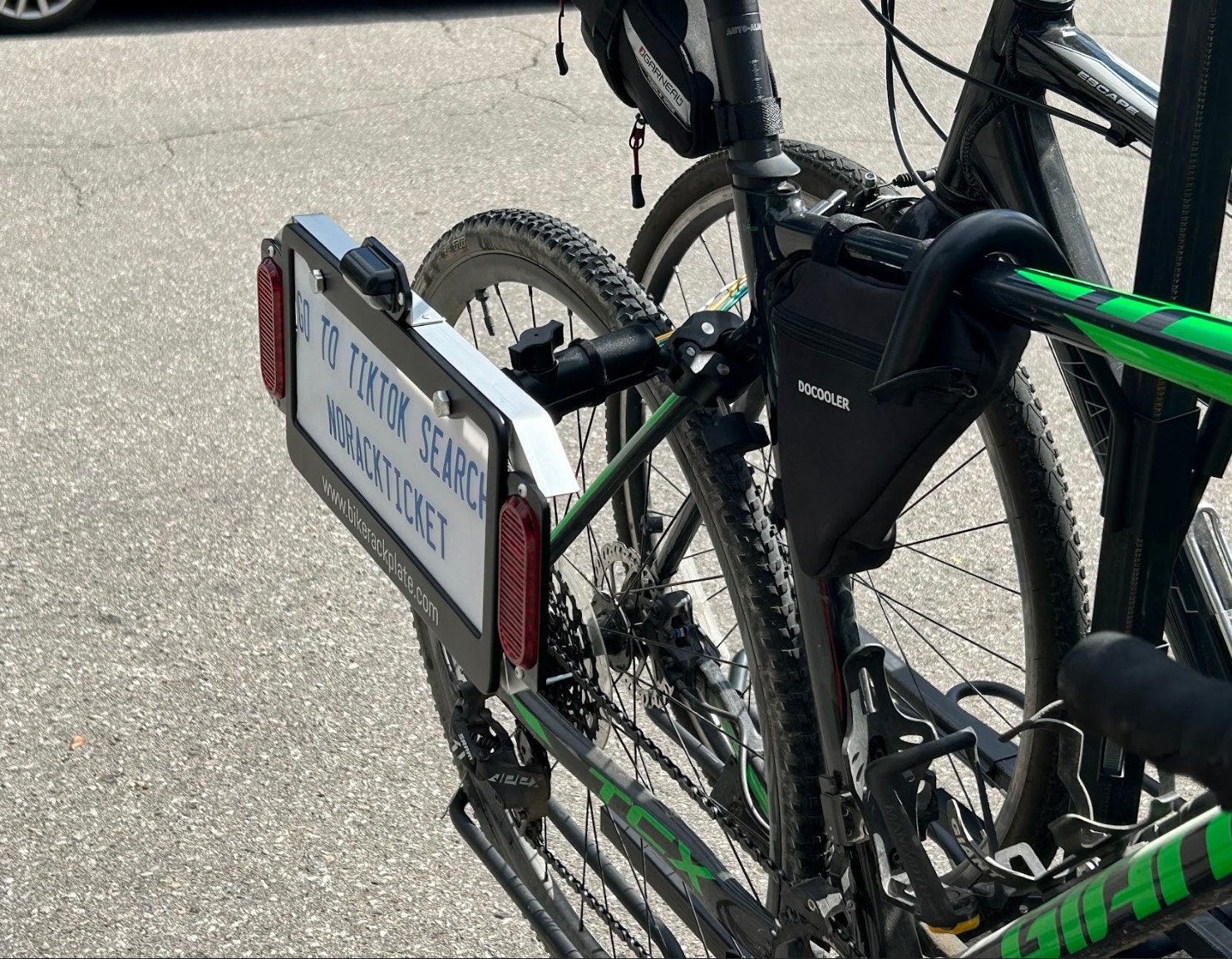 Bike Rack License Plate Holder With Lights - Etsy