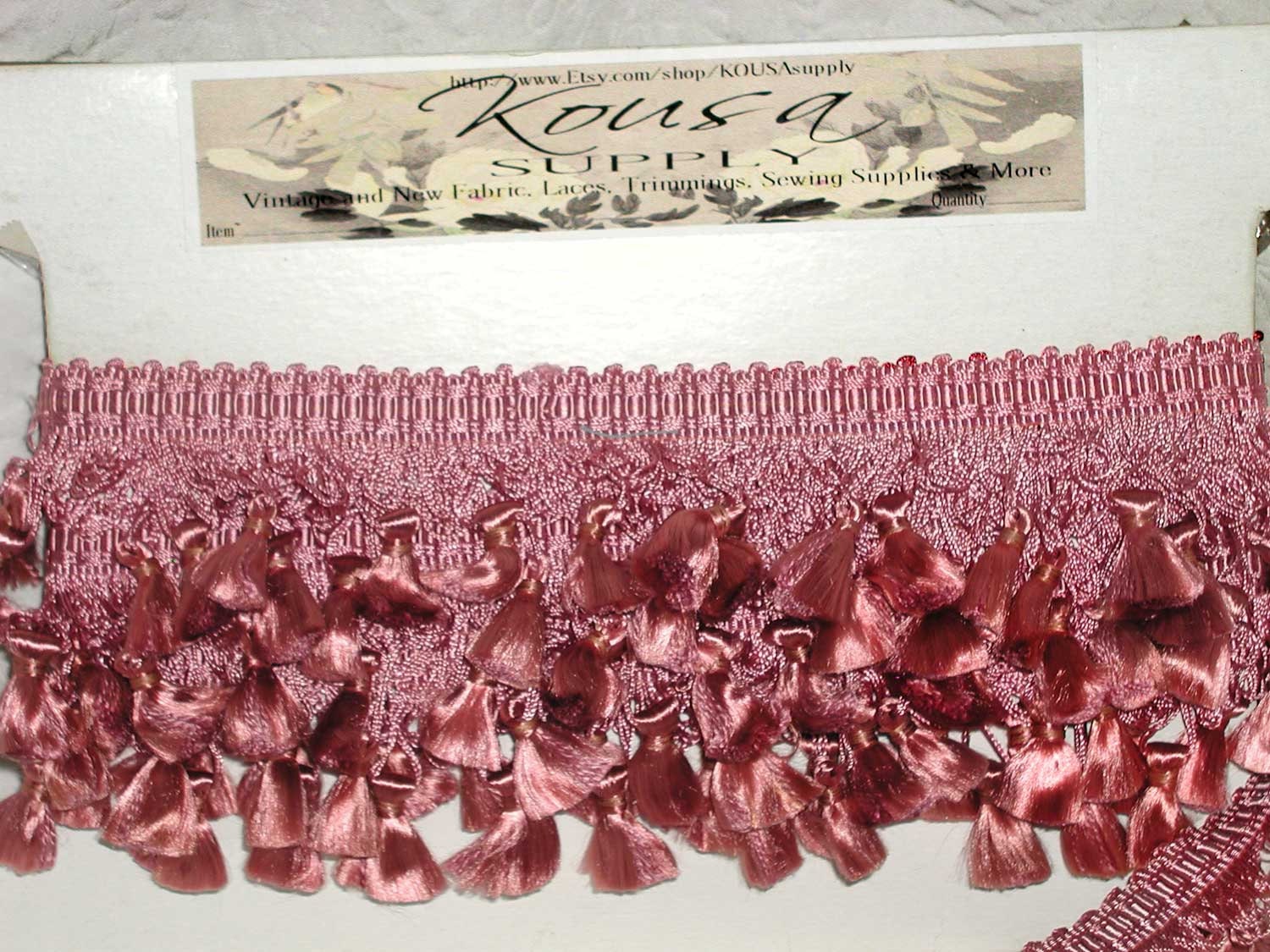 Beautiful Vintage CONSO Tassel Trim From 60s/70s No. 11223 Color E12 ...