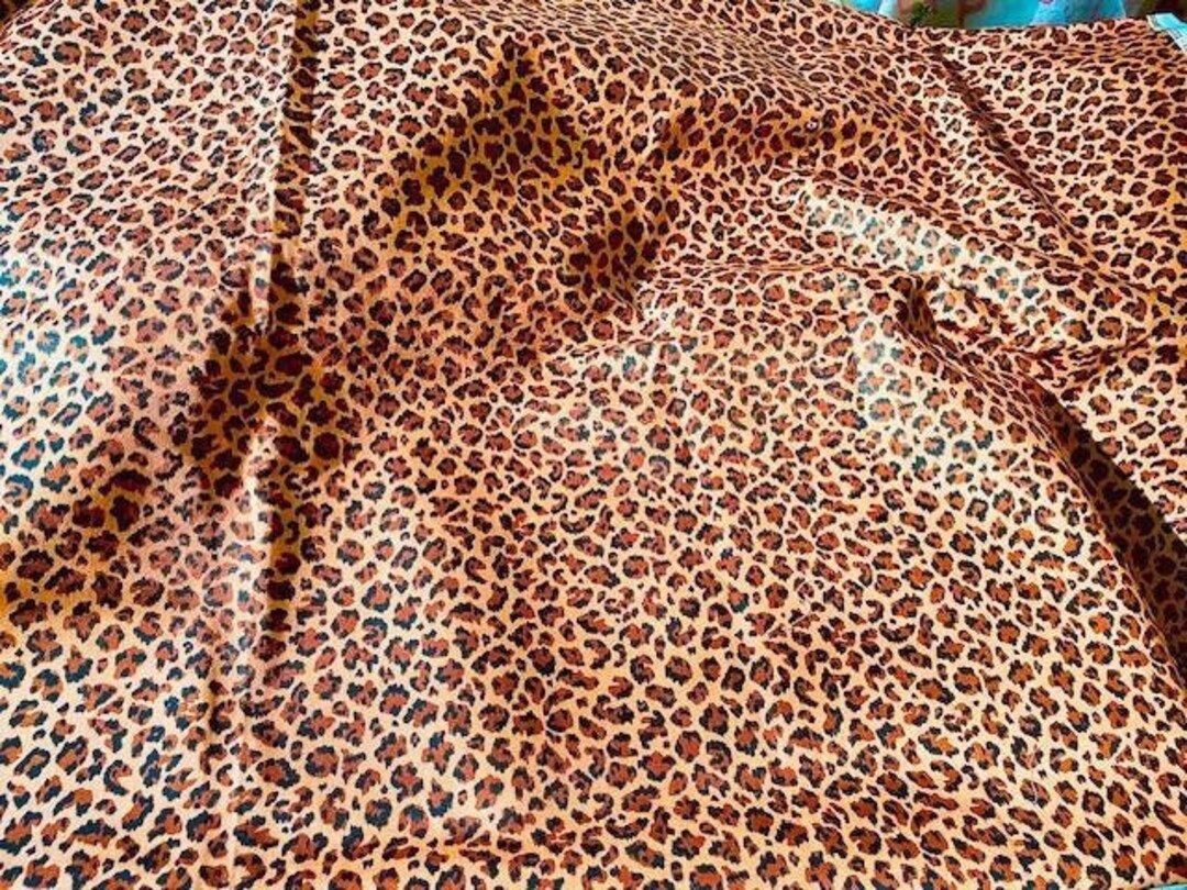 Small Scale Leopard Cheetah Animal Print Cotton Fabric for Pillows ...