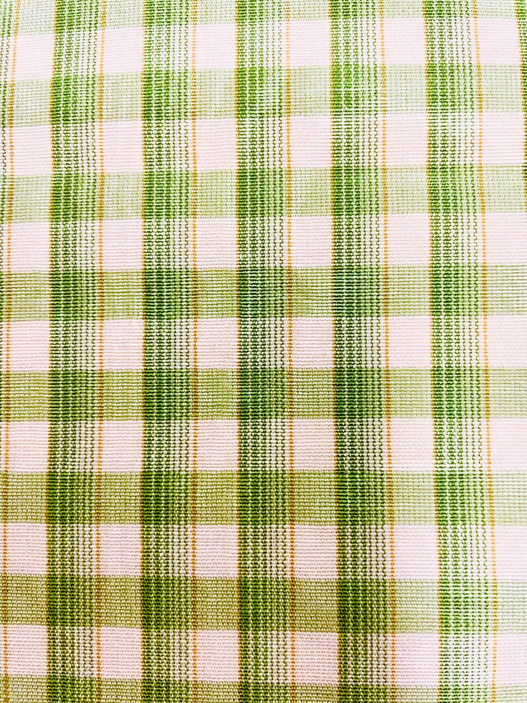 90s Moire Plaid Fabric, Lime Green & White, 1.3 Yards - Etsy