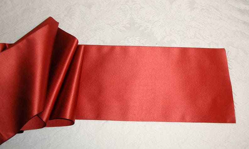 Vintage Wide Rust-orange Silk Satin Ribbon 70 Long X 6 - Etsy