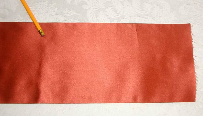 Vintage Wide Rust-orange Silk Satin Ribbon 70 Long X 6 - Etsy