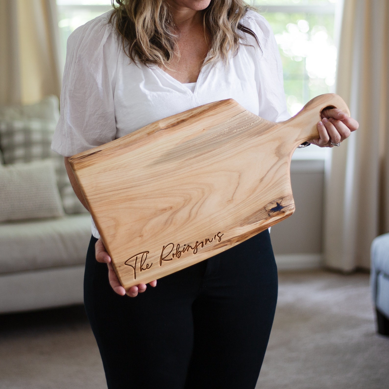 Live Edge Charcuterie Board Personalized Rustic Cheese Board Custom