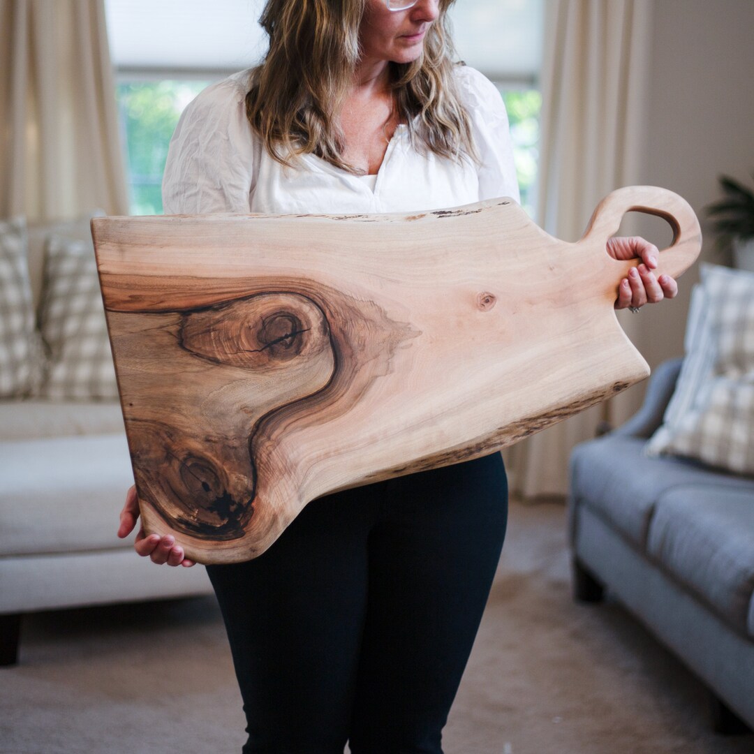 Extra-large Charcuterie Board, Unique Cutting Board, Wood Cheese Board ...