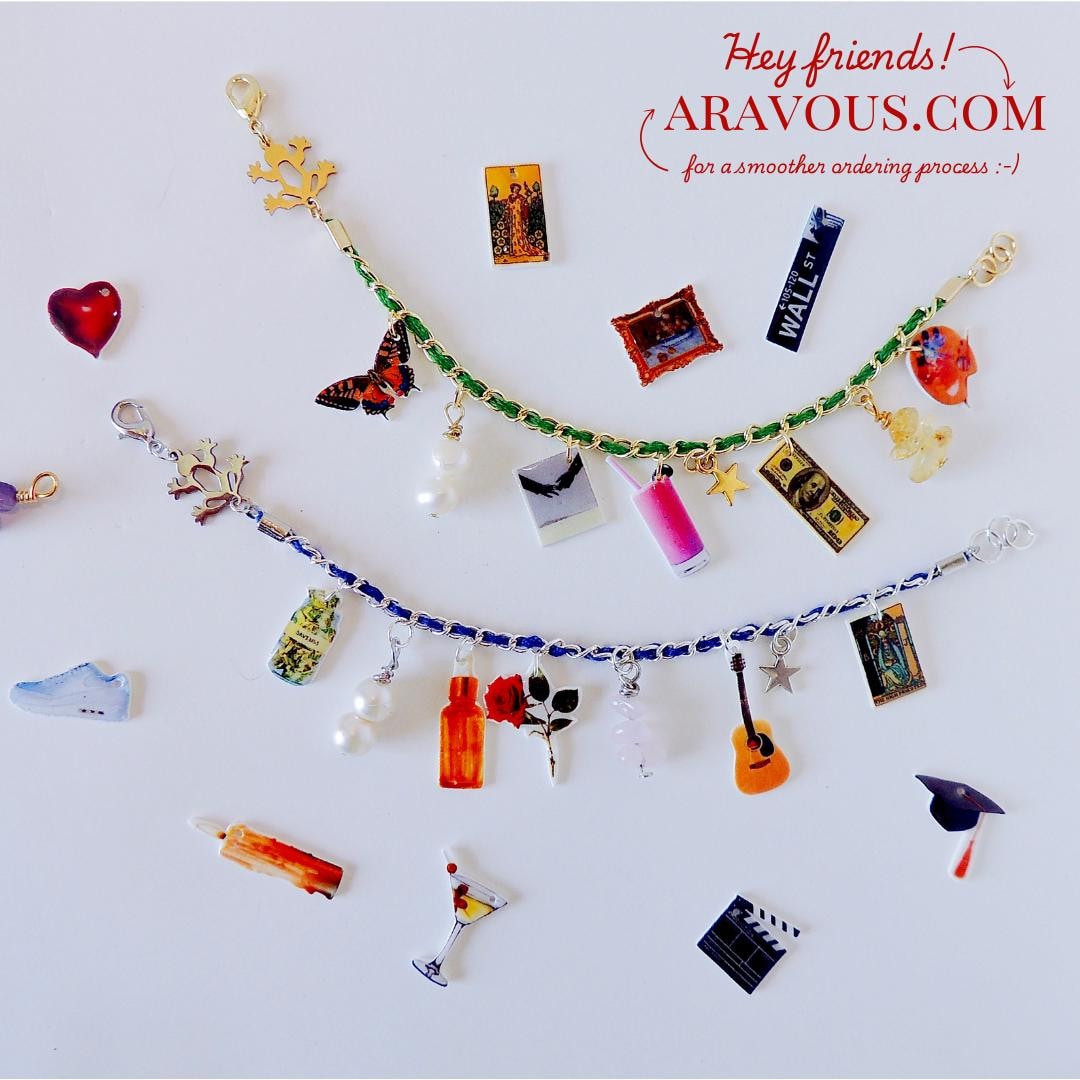 Custom Vision Board Charm Bracelet: Handmade Personalized Jewelry - Etsy