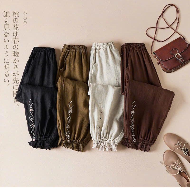 Embroidered Pants - Etsy