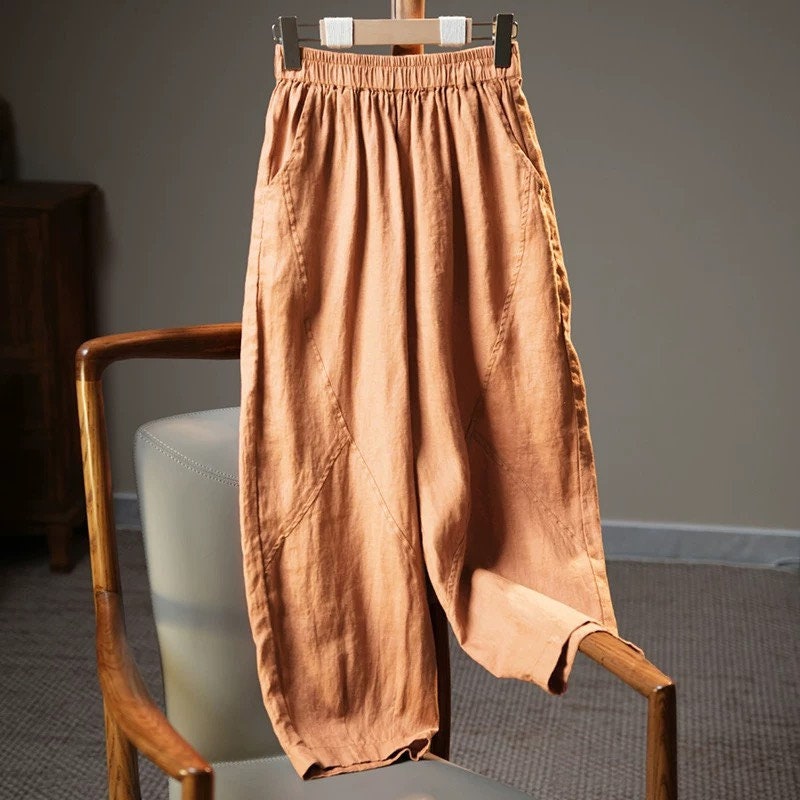 Women Summer Pant Cotton Pants Soft Loose Pant Midi Pant Customized ...