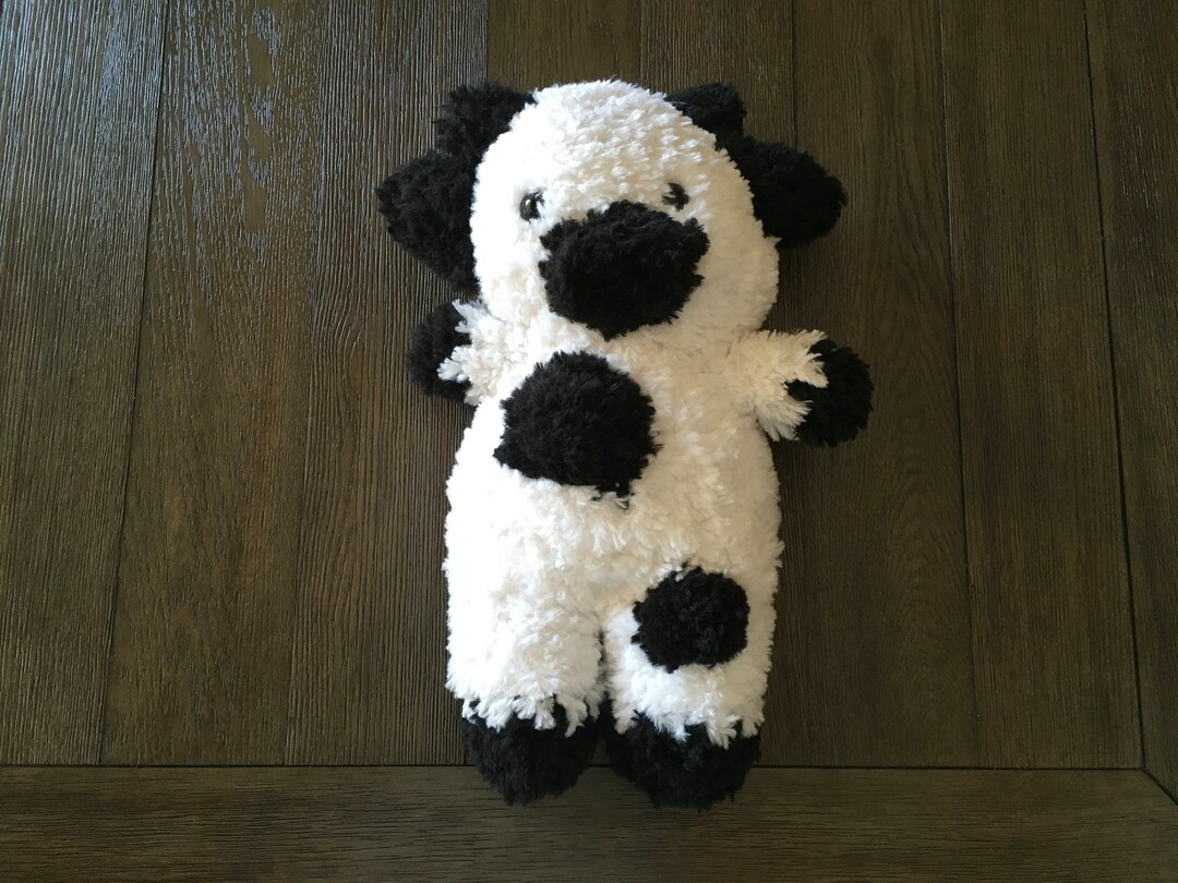 Jumbo Fuzzy Cow Crochet Amigurumi Stuffed Animal Toy Gift - Etsy