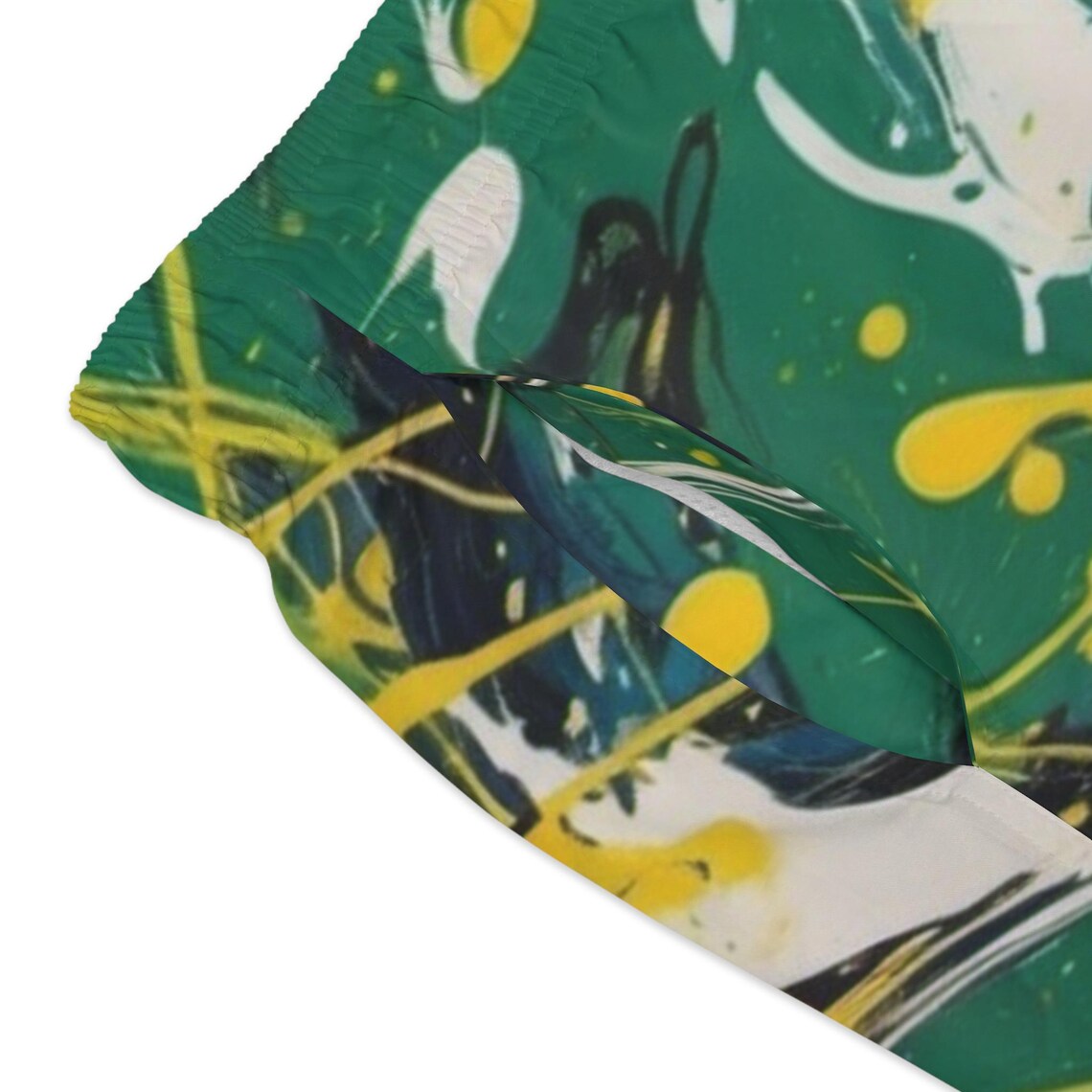 Colorful Men's Swim Trunks, Colorful Beach Shorts for Summer Fun, Pool ...