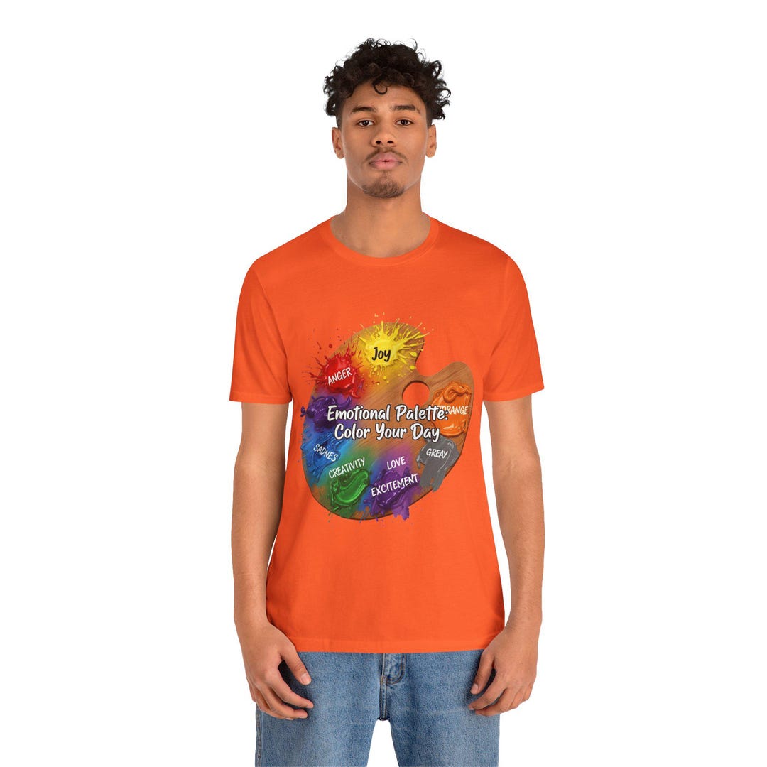 Emotional Palette Color Your Day T-shirt | Paint Palette Mental Health ...