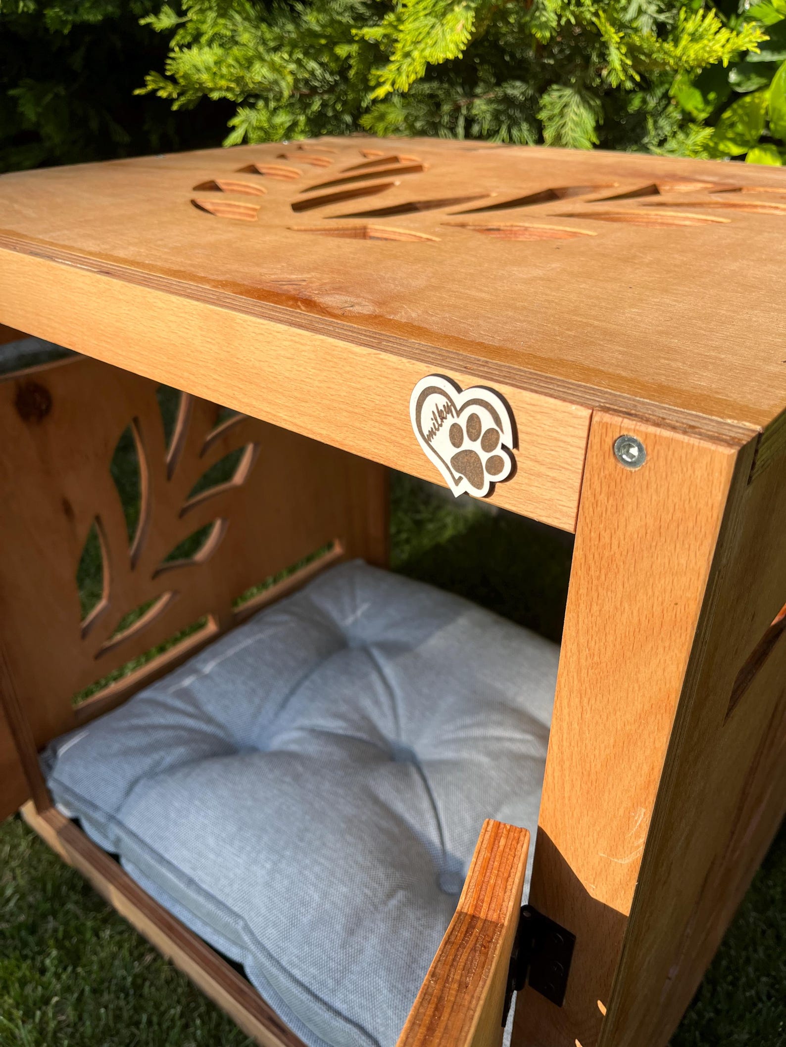 MERWOOD Dog House, Kennel Furniture With Dog Bed,creative Dog Crate ...