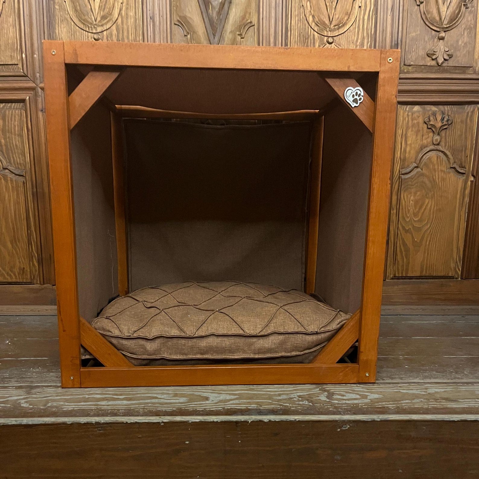 MERWOOD Dog House,wooden Dog House,kennel Furniture With Dog Bed ...