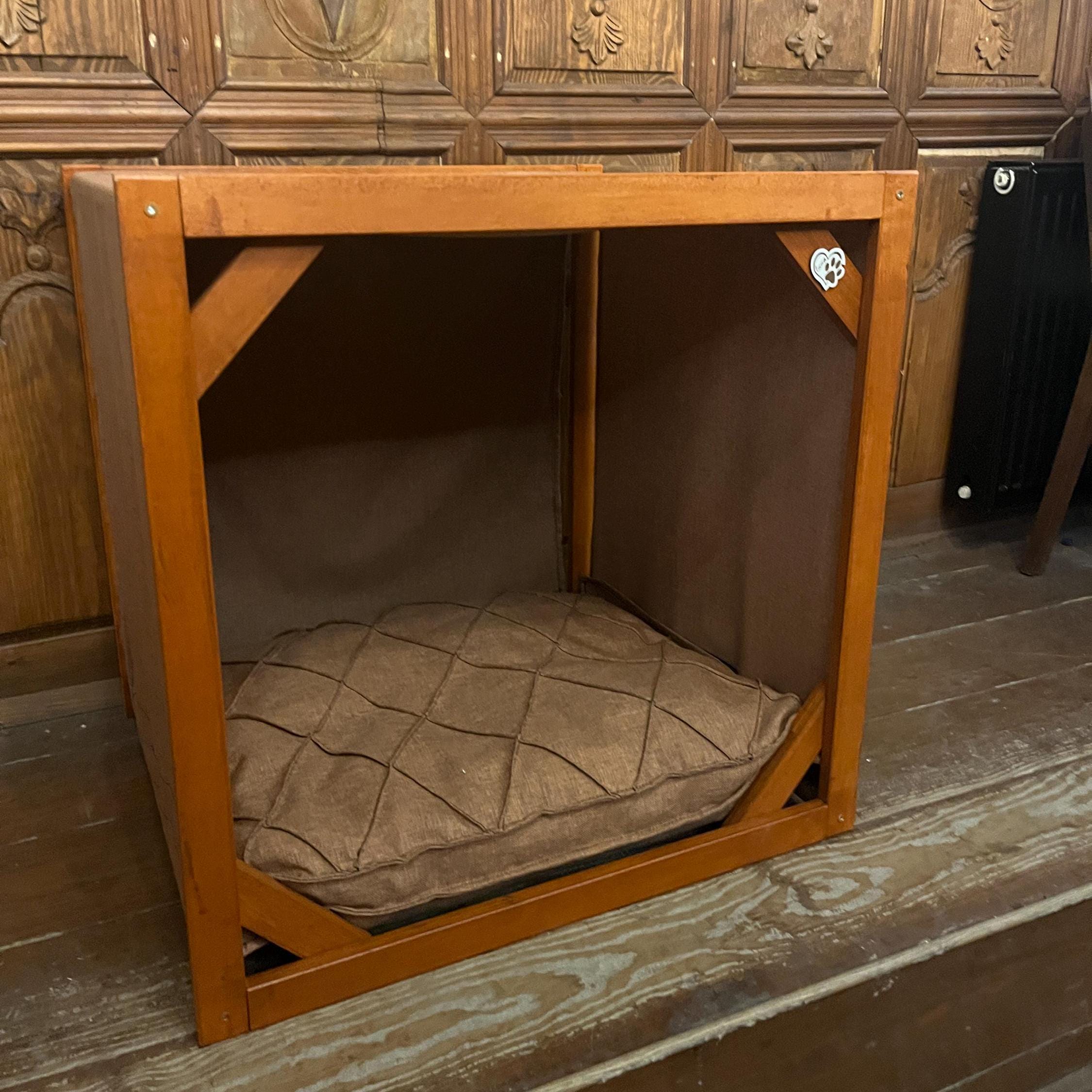 MERWOOD Dog House,wooden Dog House,kennel Furniture With Dog Bed ...