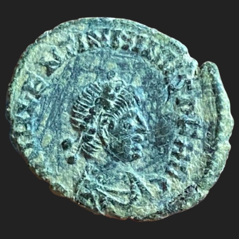 Valentinian Ii-ancient Roman Bronze Coin of Emperor - Etsy