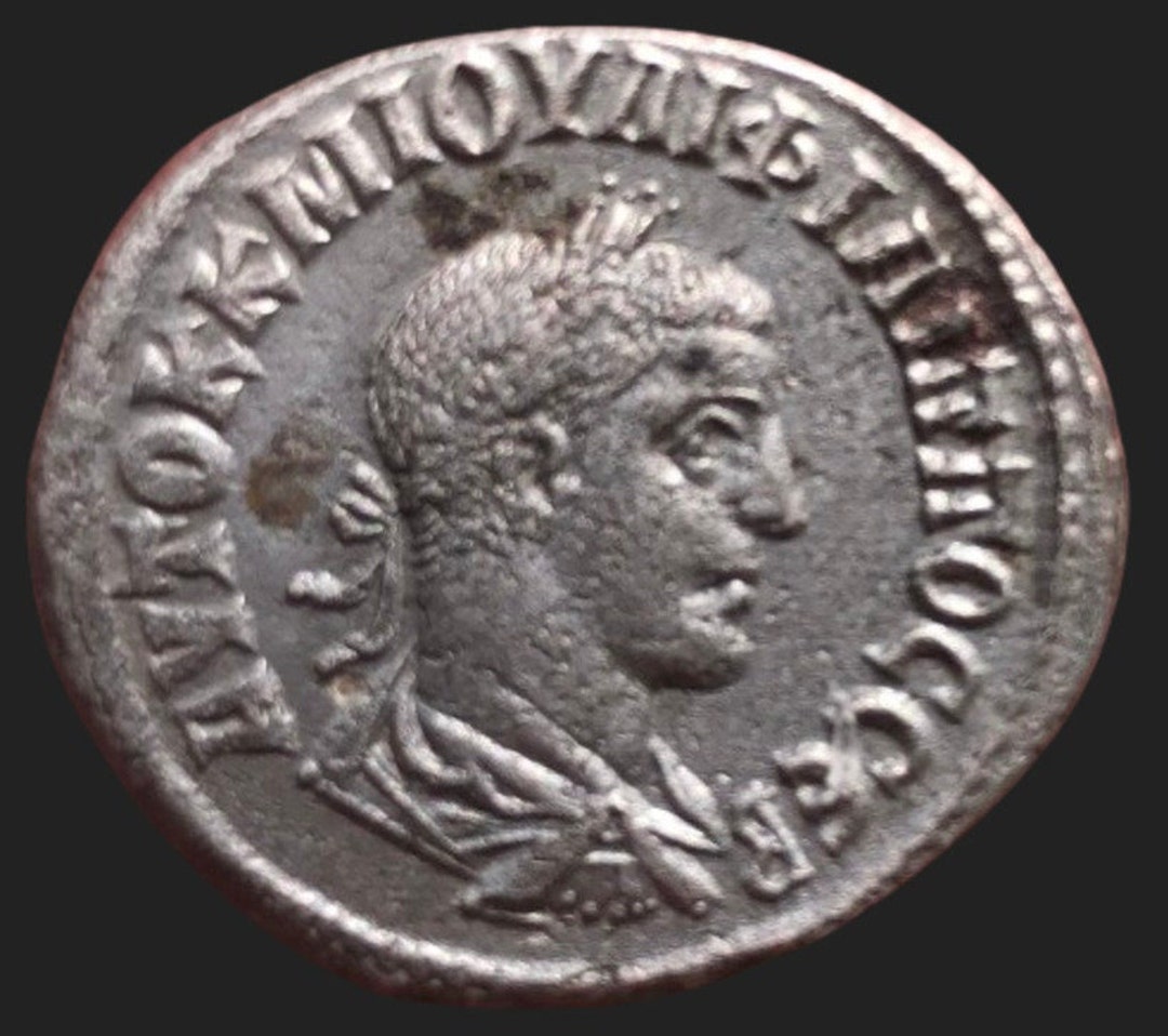 Phillip I "the Arab"-ancient Billon Coin of Roman Emperor Phillip I 244 ...