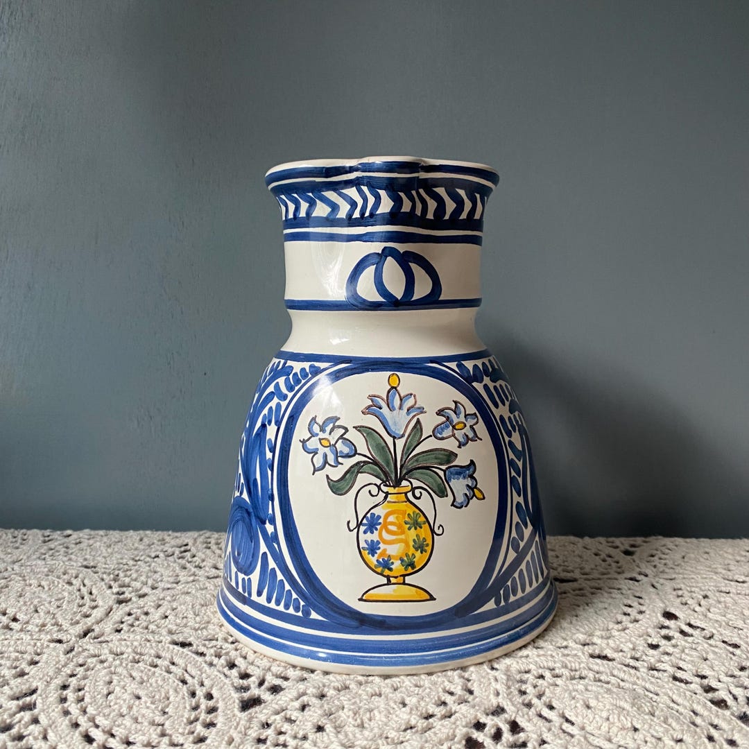 Catedral De Sevilla Cottagecore SPANISH Ceramic Vase/pitcher SEVILLE ...