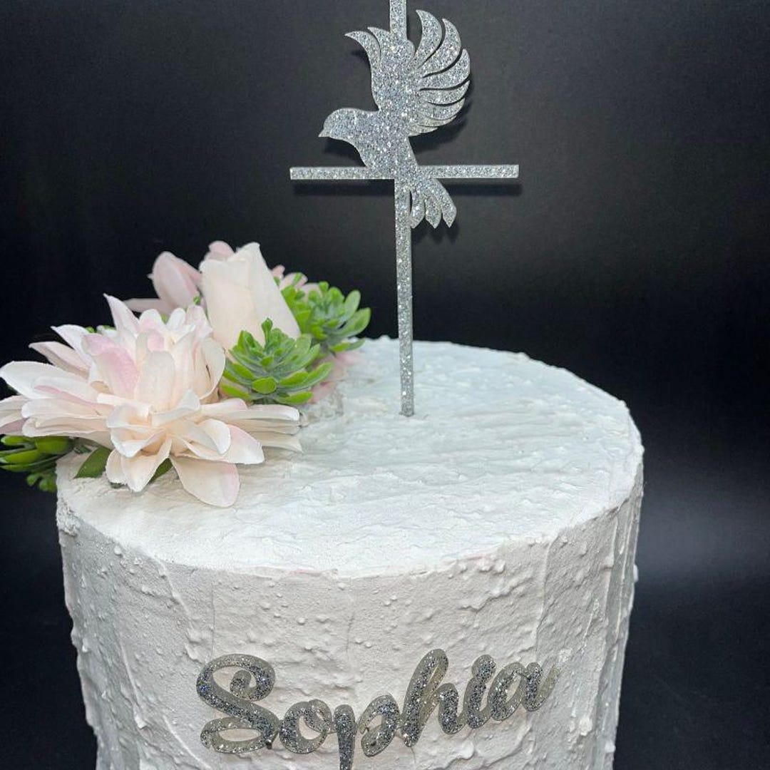 Confirmation Cake Topper 21, Cake Topper, Personalized, Handmade Cake ...