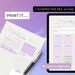 My Purplelish Planner PURPLE Digital Printable Note Checklist Personal ...