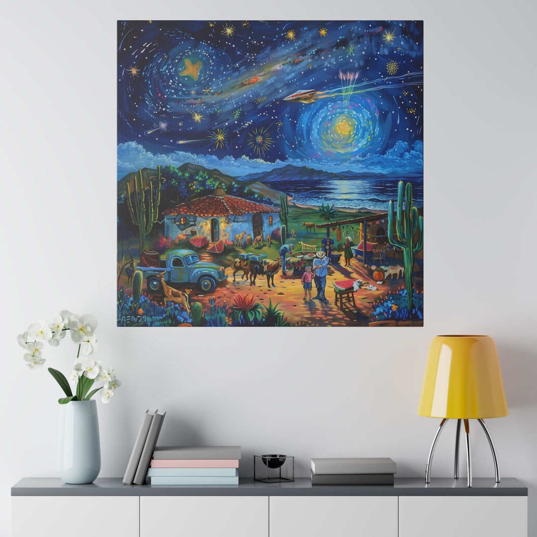 South Texas Starry Night Canvas Print - Etsy
