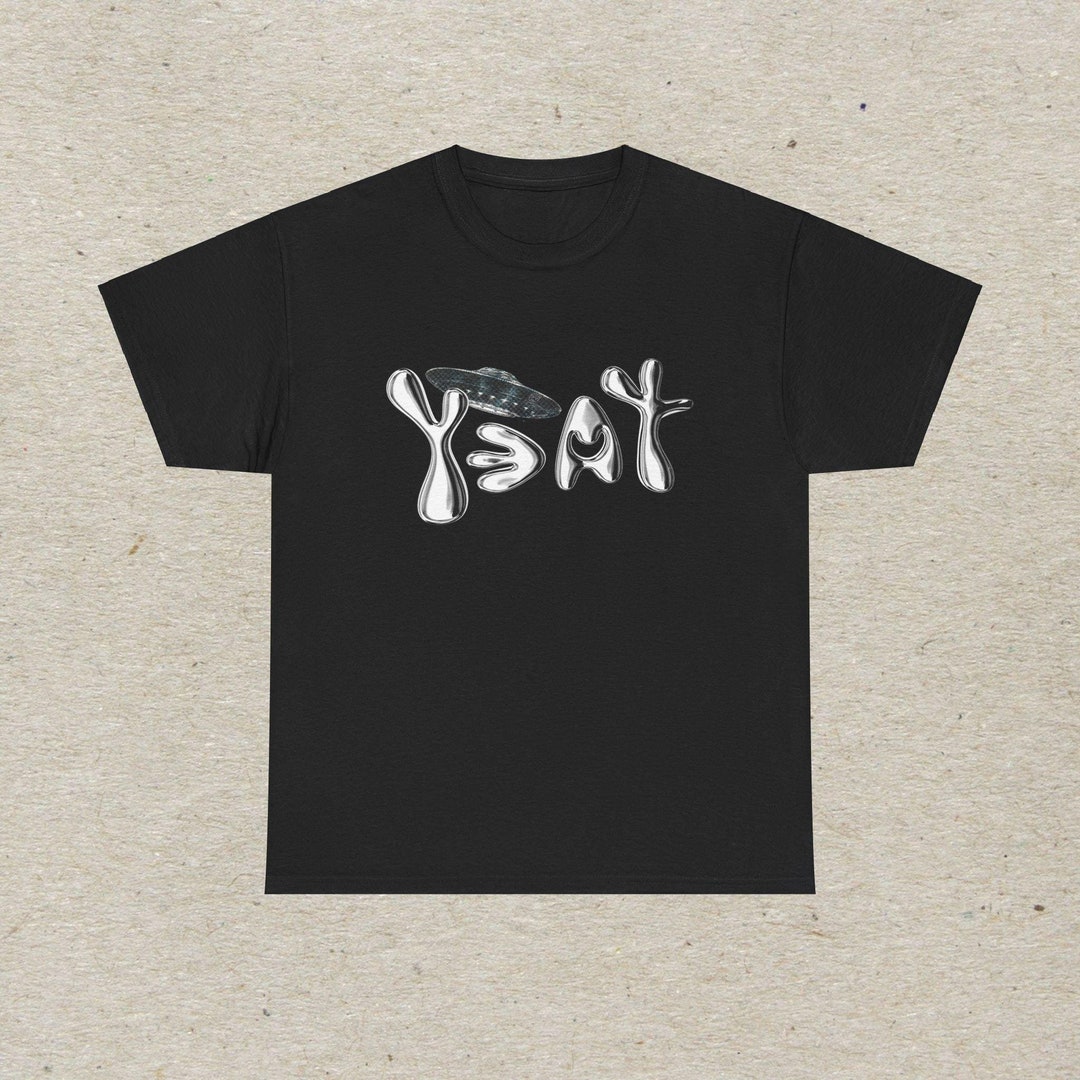 Yeat Logo Tee Rap Graphic Tee Rapper Chrome Logo Streetwear Design ...