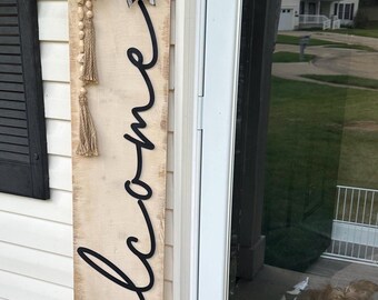 Scarecrow Leaning Porch Sign, Fall Decor, Home Decor, Cute Porch Signs ...