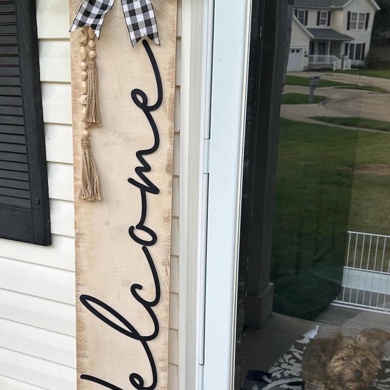 Burlap Welcome Sign - Etsy