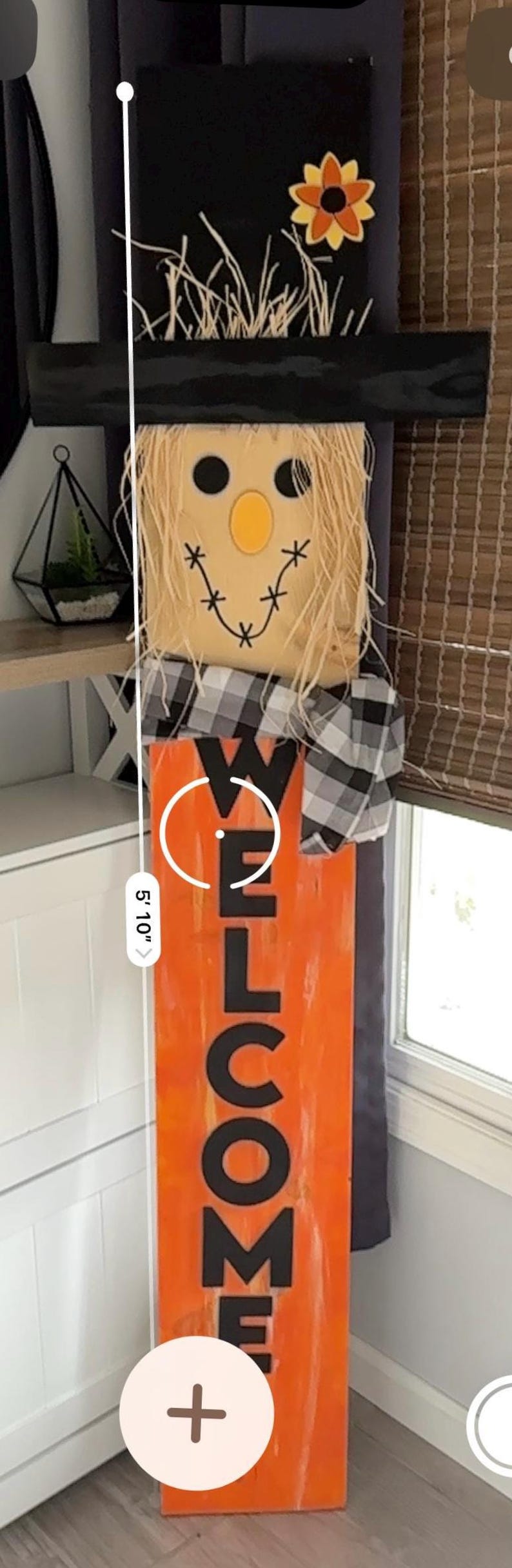 Scarecrow Leaning Porch Sign, Fall Decor, Home Decor, Cute Porch Signs ...