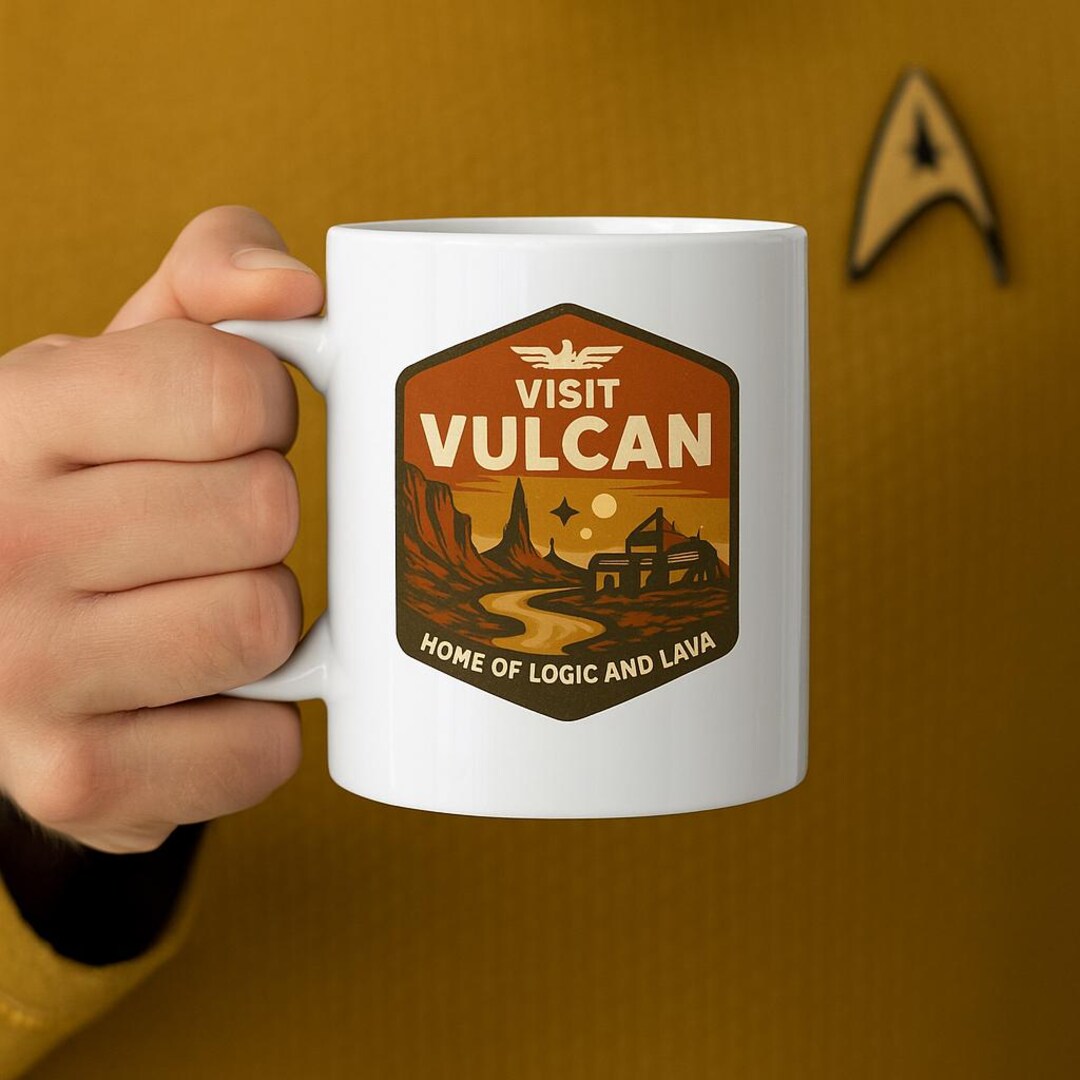 Vulcan Travel Patch Mug | Ceramic Star Trek Inspired Science Fiction ...