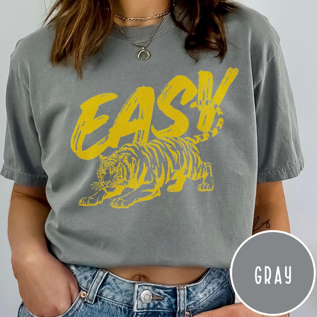 Easy Tiger Retro Tee | Unisex Vintage-inspired Comfort Colors Shirt - Etsy